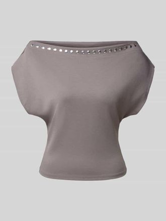Gina Tricot T-Shirt mit Viskose-Anteil Modell Decor
