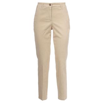 Jacob Cohen Gerippte Samthose im Marina-Stil aus Velvet - - Trousers - Damen - Beige - S