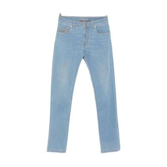 Corneliani Homme, Jeans, Bleu, Taille: W33 Denim leggero cinque tasche