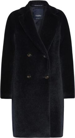 Max Mara Manteau crois&eacute; Roseto - Femme - Manteaux - Bleu - Taille: 42 FR