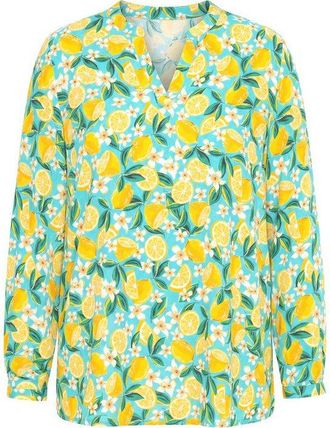 Miamoda Longbluse Bluse Regular Fit Muster Langarm