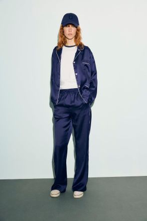 Gerard Darel Chemise satin&eacute;e - BAHYALEE - Marine