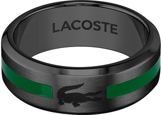 Lacoste Ring für Herren Kollektion BASELINE mit Schwarzer Ionenbeschichtung (IP) - 2040084H