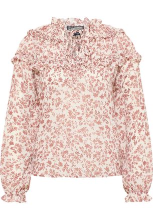 Dreimaster Dreimaster R&uuml;schenbluse Damen Weiss Rost