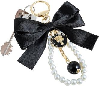 Generic Breloque pour sac &agrave; main en forme de noeud - Accessoire &agrave; suspendre - Porte-cl&eacute;s en perles pour sac &agrave; main, portefeuille, sac &agrave; dos | Breloque d&eacute;corat