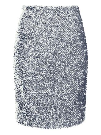 16Arlington jupe Delta &agrave; ornements de sequins - Argent