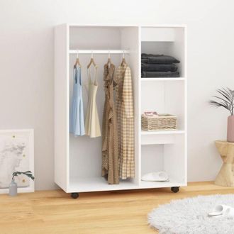 vidaXL Vidaxl - Garde-robe Blanc 80x40x110 cm Bois ding&eacute;nierie