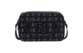 Liu Jo Borsa donna Liu-jo a spalla/tracolla Camera Case Rubino tessuto jacquard nero B25LJ45 AF4248 T6438 Piccola