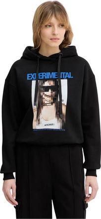 Patrizia Pepe Damen, Sweatshirts & Hoodies, Schwarzk, LGr&ouml;&szlig;e
