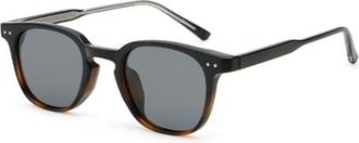 Generic Lunettes De Soleil Rondes R&eacute;tro UV400 For Hommes Et Femmes, Id&eacute;ales For Les Photos De Vacances Et De Sport.(Black)