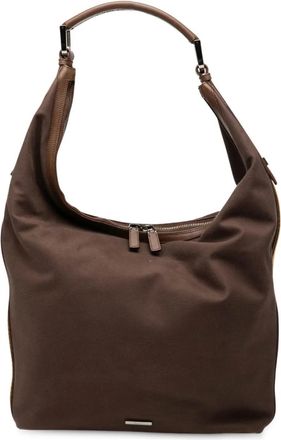 Gucci Hobo Bags - Canvas Web Shoulder Bag - Gr. unisize - in Braun - für Damen