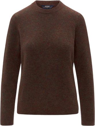 K-Way Femme, Pulls, Brun, Taille: 40 FR Pull Ras du Cou Clarisse