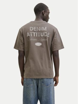 Jack & Jones Jack & Jones T-Shirt Edover 12288005 Braun Regular Fit