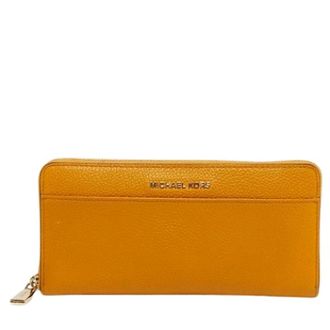 Michael Kors Portefeuille en cuir Pre-owned - Femme - Pre-owned - Jaune - Taille: ONE Size