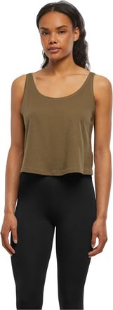 Build Your Brand Ladies Oversized Tanktop Gr&uuml;n Olive S