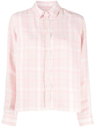 Woolrich chemise ample &agrave; carreaux - Rose