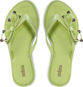 Melissa Zehentrenner Melissa Flip Flop Slim II AD 33480 Gr&uuml;n
