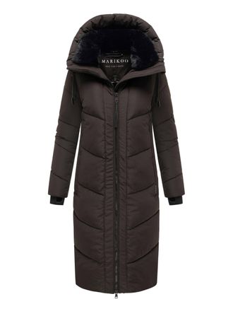 Marikoo Damen Winterjacke Nadaree - lang, warm & mit Kapuze