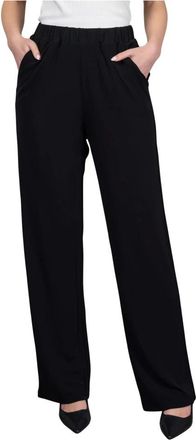 Max Mara Femme, Pantalons, Noir, Taille: 42 FR Wide Pantalons