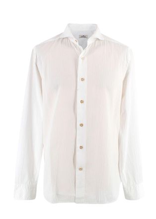 Sonrisa White Lapritouch Shirt Size 16.5
