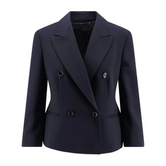 Max Mara Femme, Vestes, Bleu, Taille: 36 FR Dorico Blazer