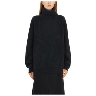 Uma Wang UMA Wang - Pull &agrave; col roul&eacute; en laine - Femme - Pulls - Noir - Taille: 38 FR
