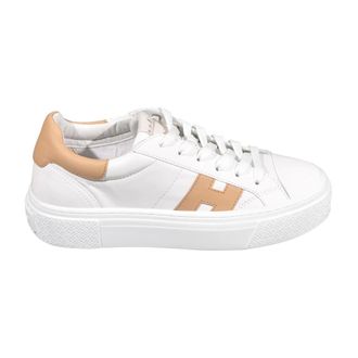Hogan Femme, Chaussures, Blanc, Taille: 39 1/2 EU H705 Leather Baskets