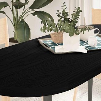 vidaXL Dessus de table marron fonc&eacute; 140x60x4cm bois ch&ecirc;ne massif ovale Vidaxl