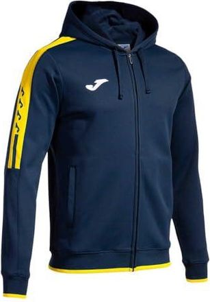 Joma Sweat pour Homme - Olympiade - Capuche - Fermeture &eacute;clair, Bleu, L