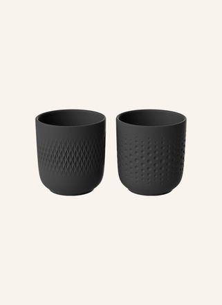 Villeroy & Boch Becher Set 2tlg. Manufacture Collier Noir schwarz