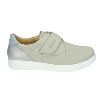 Ganter Sportliche Flache Schuhe Hellgrau Nubuk - - Shoes - Damen - Grau - 40 EU