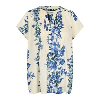 Lollys Laundry Femme, Blouses et Chemises, Multicolore, Taille: 44 FR Haut d&eacute;t&eacute; Bleu &Eacute;l&eacute;gance Classique