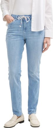 Tom Tailor Damen 1045736 Jeans Tapered Fit, 10111 - Clean Bleached Blue Denim, 29W / 30L EU