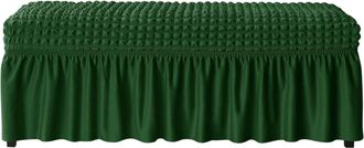 Generic Elastischer Bank-Schutzbezug - Staubdichter 3D-Blasenstoff Für Vollständigen Schutz - Abnehmbar & Waschbar Für Esszimmerbank, Ottomane Und Piano(Dark 