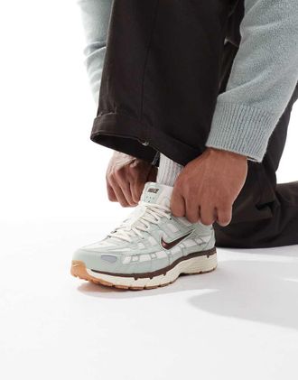 Nike P-6000 - Baskets - Vert et marron