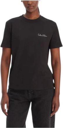 Calvin Klein Femme, Tops, Noir, Taille: 38 FR Classic Graphic T-Shirt