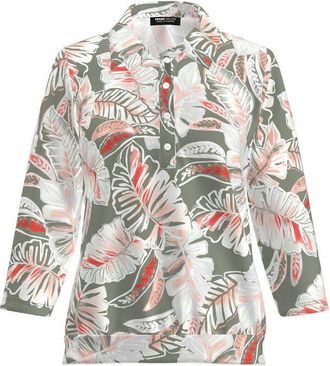 Frank Walder Langarm-Poloshirt aus Ecovero Viskose