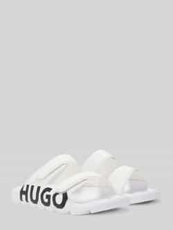 HUGO BOSS Sandale mit Logo Print