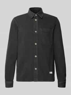 Marc O'Polo Denim Regular Fit Hemdjacke aus reiner Baumwolle