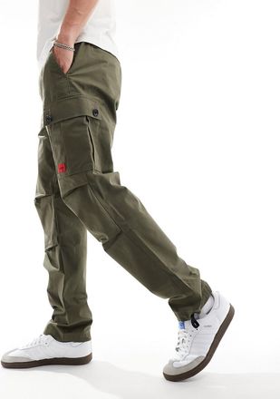 HUGO BOSS HUGO Red - Garlo - Pantalon cargo - Vert kaki