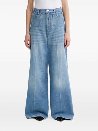 Munthe Lodwar wide-leg jeans - Bleu