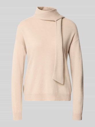 Christian Berg Kaschmirpullover mit Schal-Detail