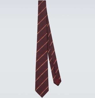 Gucci Krawatte Horsebit aus Seiden-Jacquard