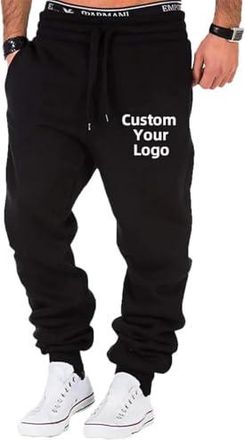 Generic Pantalon De Jogging Surdimensionné pour Hommes avec Logo Personnalisé, Pantalon De Survêtement Décontracté Personnalisé pour La Mode et Le Sport Color