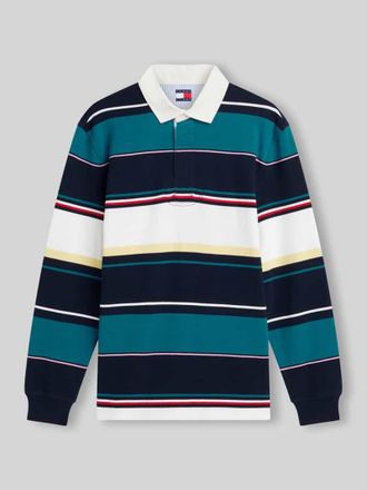 Tommy Jeans Regular Fit Rugbyshirt aus reiner Baumwolle