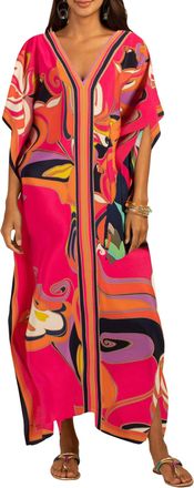 Bsubseach Kaftan Kleider f&uuml;r Frauen Plus Gr&ouml;&szlig;e Strand Cover Up Kaftan Kleid Badeanzug Coverup Sommer Outfits Rosy