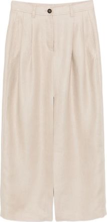 Brunello Cucinelli linen maxi skirt - Nude