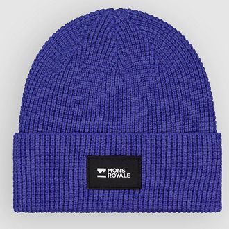Mons Royale Bluff Merino Beanie blue dusk