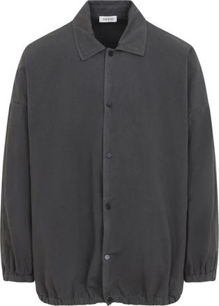 Fear of God Homme, Vestes, Gris, Taille: M Coupe-vent en coton teint en pi&egrave;ce