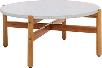 ebuy24 Ebuy24 - Terracina Sofatisch Ø85cm Natur, weiß